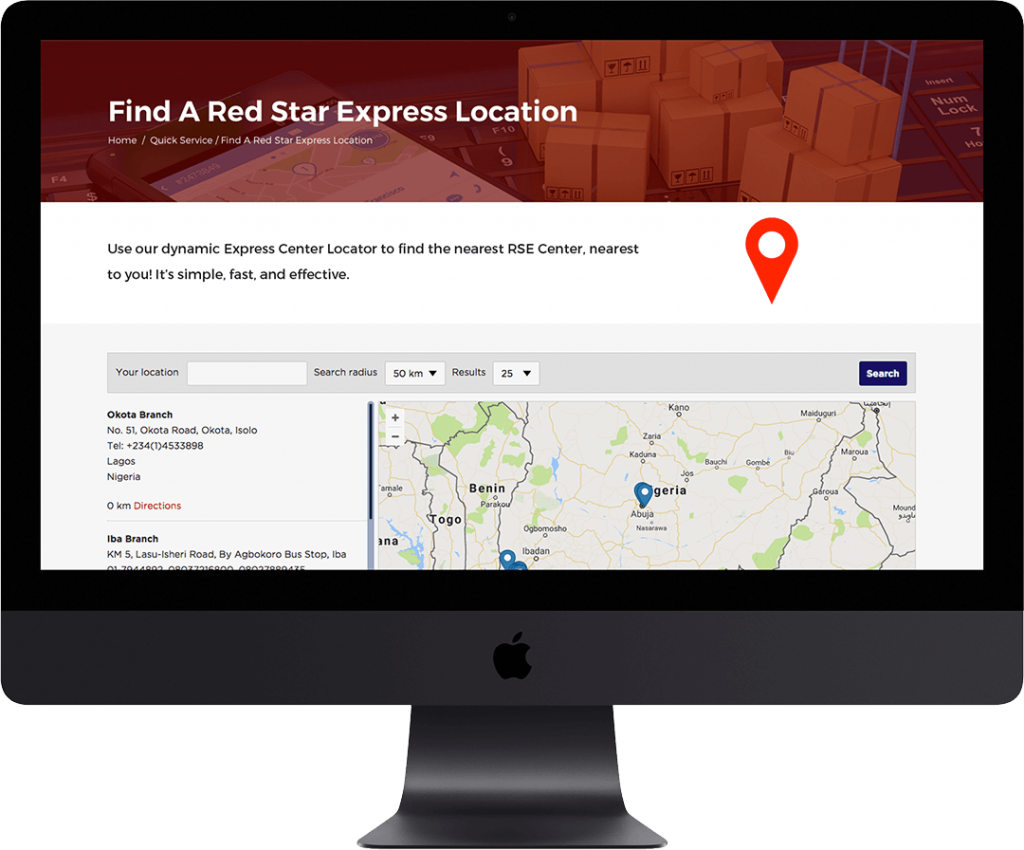 Website Redesign for Red Star Express PLC - CKDIGITAL