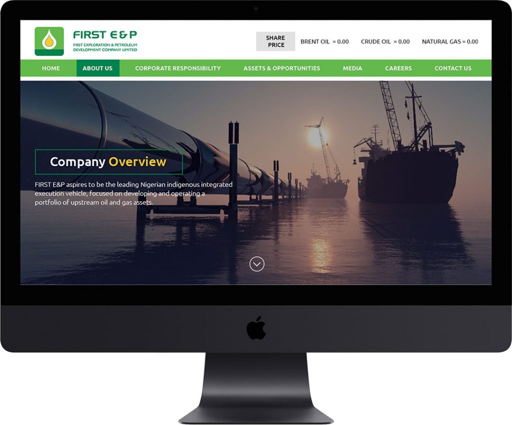 Website Redesign for First E&P - CKDIGITAL