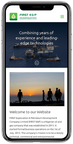 Website Redesign for First E&P - CKDIGITAL