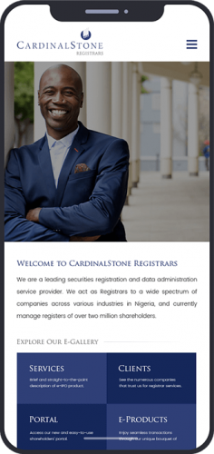 Website Design for CardinalStone Registrars - CKDIGITAL
