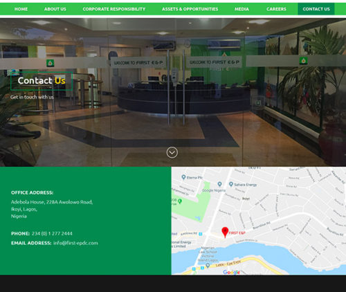 Website Redesign for First E&P - CKDIGITAL